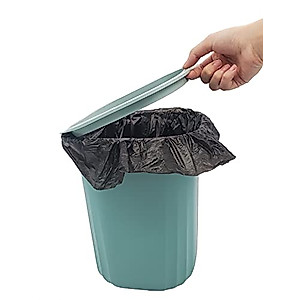 JASINCESS 1.5 Gallon Trash Can Small Plastic Wastebasket Square Trash Bin Garbage Container Bin for Bathroom, Kitchen, Bedroom, Home Office,Kids Rooms