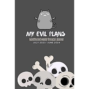 Monthly and weekly planner July 2023 - June 2024: Midyear notebook for tracking schedules and finances.