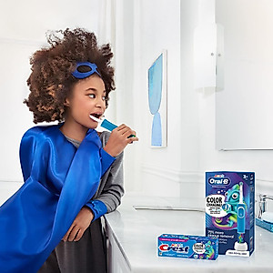 Oral-B Kid's Electric Rechargeable Toothbrush with Charger, Featuring Extra Soft Color Changing Bristles, for Ages 3