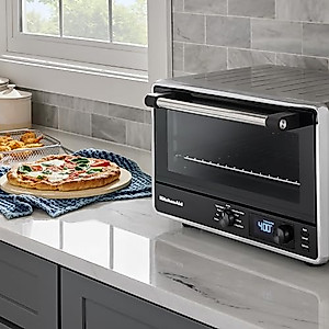 KitchenAid Digital Countertop Oven with Air Fry & Pizza Stone, KCO128CU, Contour Silver
