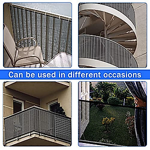 Stairway Net, Baby Gate for Stairs with No Drilling, Baby Safety Stairs Rail Net, 18 ft L x 2.66 ft H, Baby Safety Net Balcony Banister Stair Net for Child, Small pet,Toy- Indoor & Outdoor(Black) 22