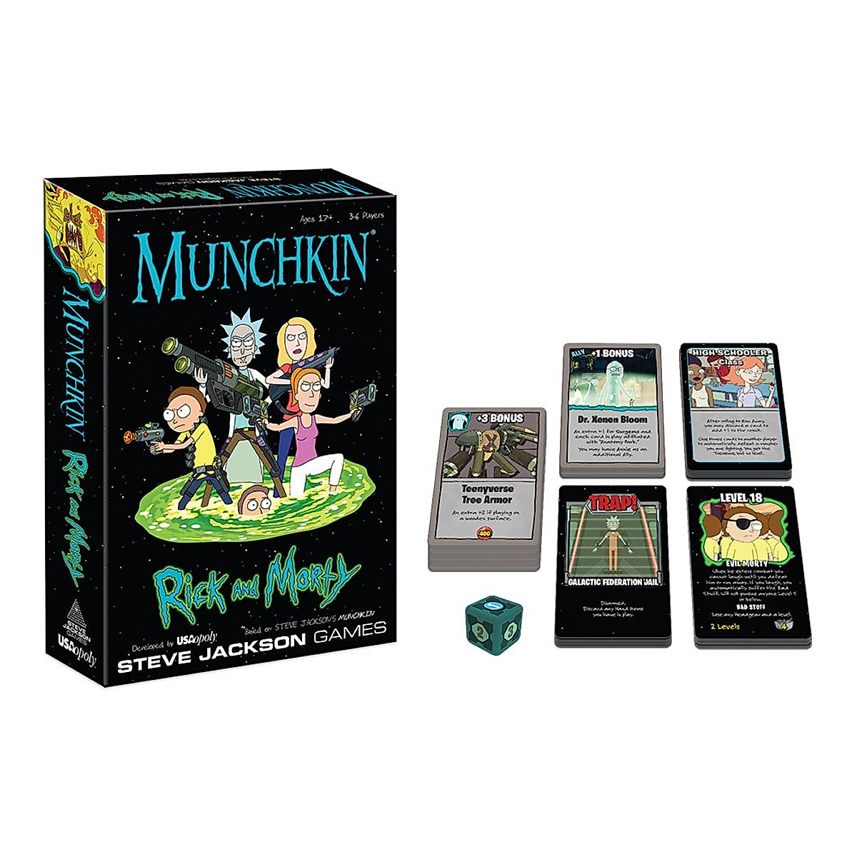 MUNCHKIN: Rick And Morty Card Game | Rick and Morty Adult Swim Munchkin Board Game | Officially Licensed Rick and Morty Merchandise | Munchkin Game from Steve Jackson Games