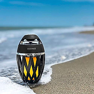 Limitless Innovations TikiTunes Portable Bluetooth 5.0 Indoor/Outdoor Wireless Speaker, LED Torch Atmospheric Lighting Effect, 5-Watt Audio USB Speaker, 2000 mAh Battery for iPhone/iPad/Android