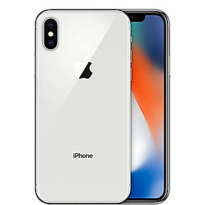 Apple iPhone X, 64GB, Silver - For T-Mobile (Renewed)