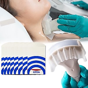 Adhesive Ultrasound Probe Cover, Adhesive Latex-Free Clear, Disposable, 5"Lx 3"W (50 Pcs)