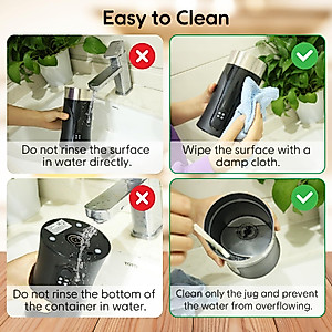 Milk Frother and Steamer, JOKARWAY Milk Frothers for Coffee, Hot&Cold 8.1oz/240ml Automatic Milk Steamer and Frother for Latte, Cappuccinos, Macchiato, Stainless Steel Coffee Frother Electric 2 Whisks