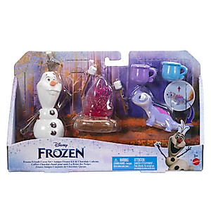 Mattel Disney Frozen Toys, Set with Olaf & Bruni Figures, PLus 5 Campfire Accessories, Inspired by Mattel Disney Frozen 2 Movie