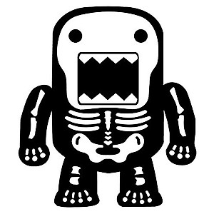 JDM Domo Kun Skeleton - Sticker Graphic - Auto, Wall, Laptop, Cell, Truck Sticker for Windows, Cars, Trucks