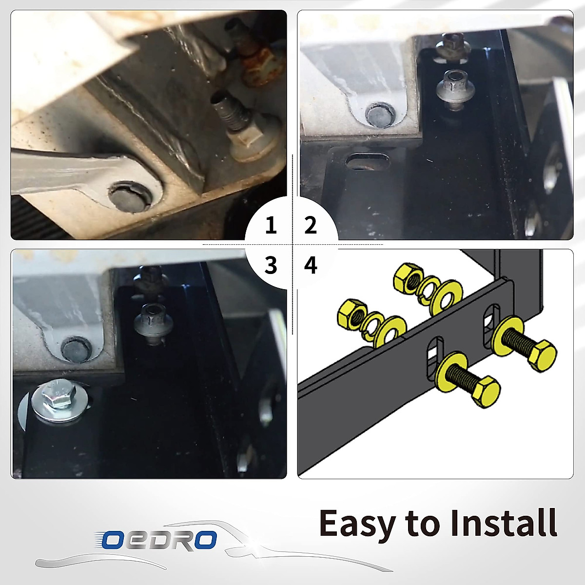 oEdRo Paintable Bull Bar Fits 2016-2023 Toyota Tacoma, Truck Brush Guard, Front Bumper Push Bar w/Grille Skid Plate Light Mount