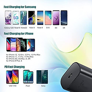 USB C Wall Charger, Excgood 25W Super Fast Charging Wall Charger Compatible for Galaxy S23 Ultra S22 S21 FE S20 A53 A23 A14 Z Flip4 Fold4 3, Note, Pixel 6 Pro 7 and More Type C Devices (2Pack)