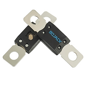 BOJACK MEGA/AMG High Current Fuse Bolt-on Fuse 100A Amp for Cars, Trucks, Construction Vehicles, Buses, Caravans (Pack of 2 ANM Fuses 100A)