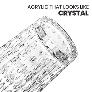 BELLAFORTE Shatterproof Acrylic Tall Tumbler, Set of 4, 19oz - Bondi Beach Stackable Drinking Glasses - Unbreakable Plastic Drinking Glasses for Party, Gifting - BPA Free - Dishwasher Safe - Clear