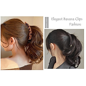 6 Pieces Banana Hair Clips for Women,Cute Banana Clip for Thin Fine Thick hair,Non Slip Banana Claw Clips