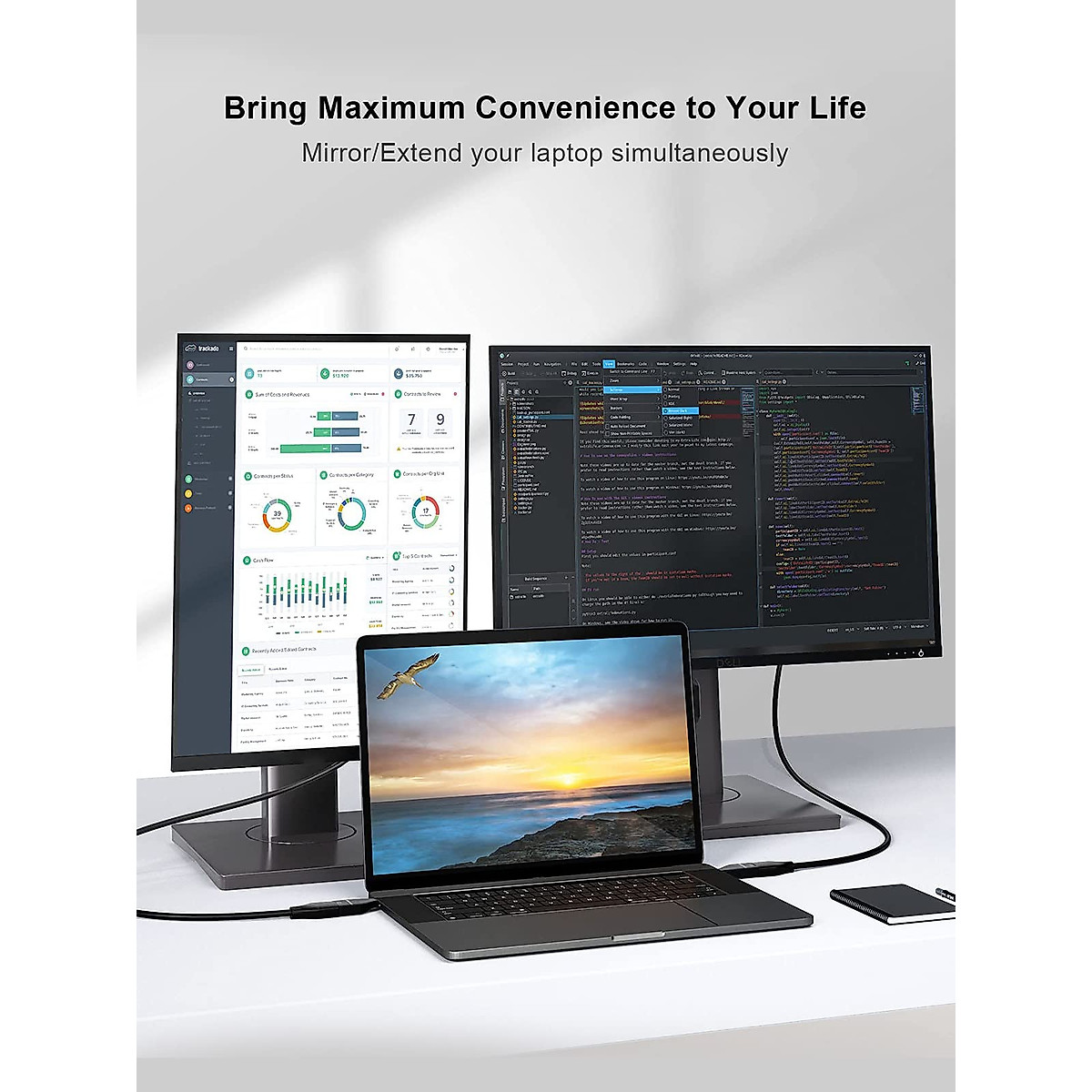 CableCreation USB C to DisplayPort Adapter 4K@60Hz, Male Type C to Female DisplayPort Adapter Compatible with iPhone 16 15 Pro/Promax/Plus, MacBook Pro Air, Steam Deck, iPad Pro, iMac, XPS, Galaxy