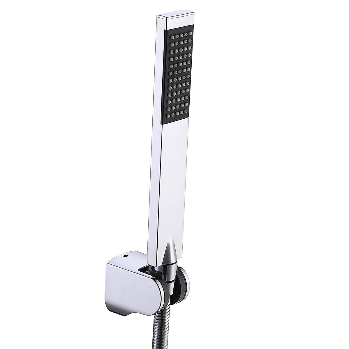 KES Brass Shower Head Hand-Held Shower Wand Handheld Shower Head with Hose Handheld Shower Holder Polished Chrome, LP135-CH