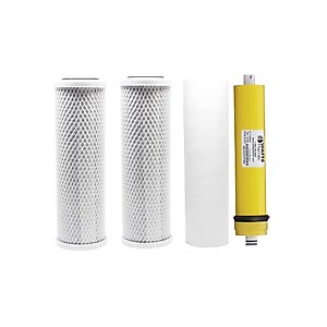 American Water Solutions Compatible Watts Replacement Water Filters for WP-4V Reverse Osmosis System w/ 50 GPD Membrane 560018