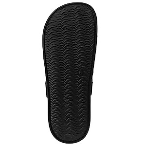 JUICY COUTURE Slide Double Strap Sandals, Beach Flats for Women, Summer Shoes-Winx-Black Multi-6