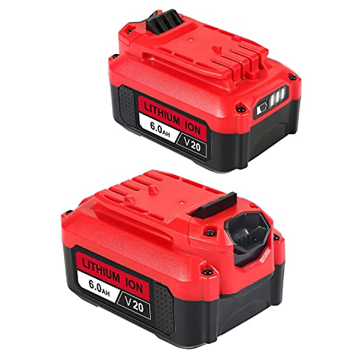 Bslite Replacement for Craftsman 20V Battery 6.0Ah CMCB206 Fit for Craftsman V20 20V Max Battery CMCB204 CMCB202 CMCB209 Compatible with Craftsman Battery 20V Tools and Charger（2Packs）