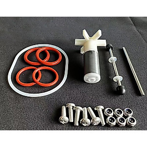 P4071 58113 Hot Tub Water Pump E02 Repair Kit for Coleman SaluSpa Lay-Z-Spa (w/Impeller & Shafts)