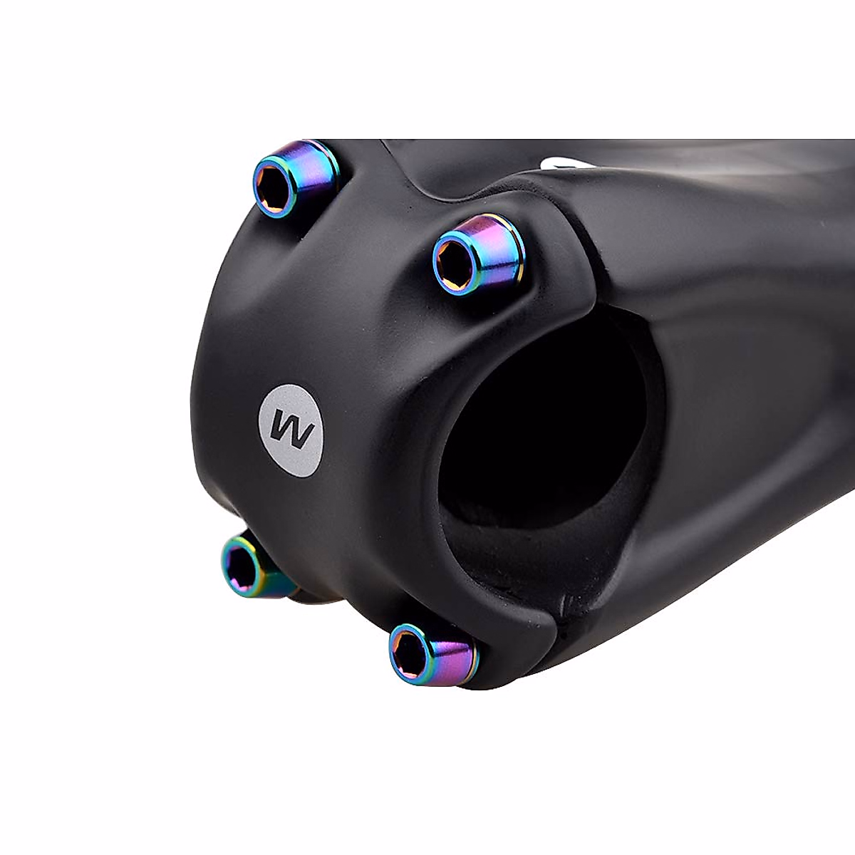 Wanyifa Titanium Ti Allen Hex M5x16 18mm Tapered Head Bolt with Washer Screw for Bicycle Stem Parts Pack of 6 (Ranibow, M5x18mm)