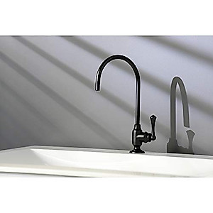 Kingston Brass KS5190BL Vintage Single-Handle Water Filtration Faucet, Matte Black