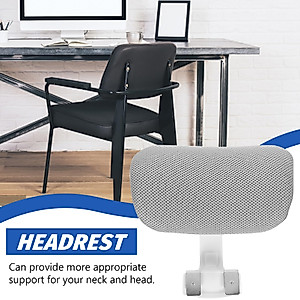 Holibanna Office Chair Headrest Attachment Adjustable Neck Support Cushion Elastic Sponge Head Pillow Computer Chair Kit for Ergonomic Chair Detachable Back Support