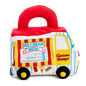 KIDS PREFERRED Curious George Ice Cream Truck Playset with Music and Plush Toys
