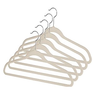 Whitmor Flocked Suit Hangers, S/5