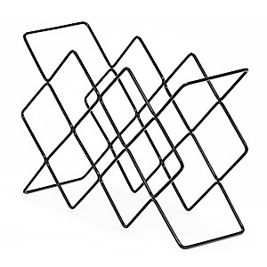 Mango Steam 10 Bottle Countertop Wine Rack (Black)