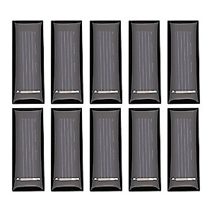 Solar Panel Board, 10pcs 0.5v 100ma Polycrystalline Solar Panel, for Power Supply of Small Household Solar Lighting System Outdoor Lamp Lighting
