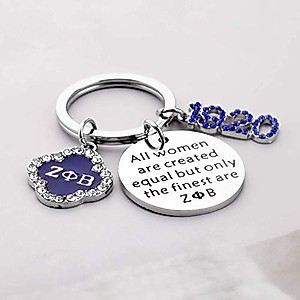 SEIRAA Gift Sorority Finer Women Gift for Her All Women are Created Equal But Only the Finest are Keychain (Keychain)