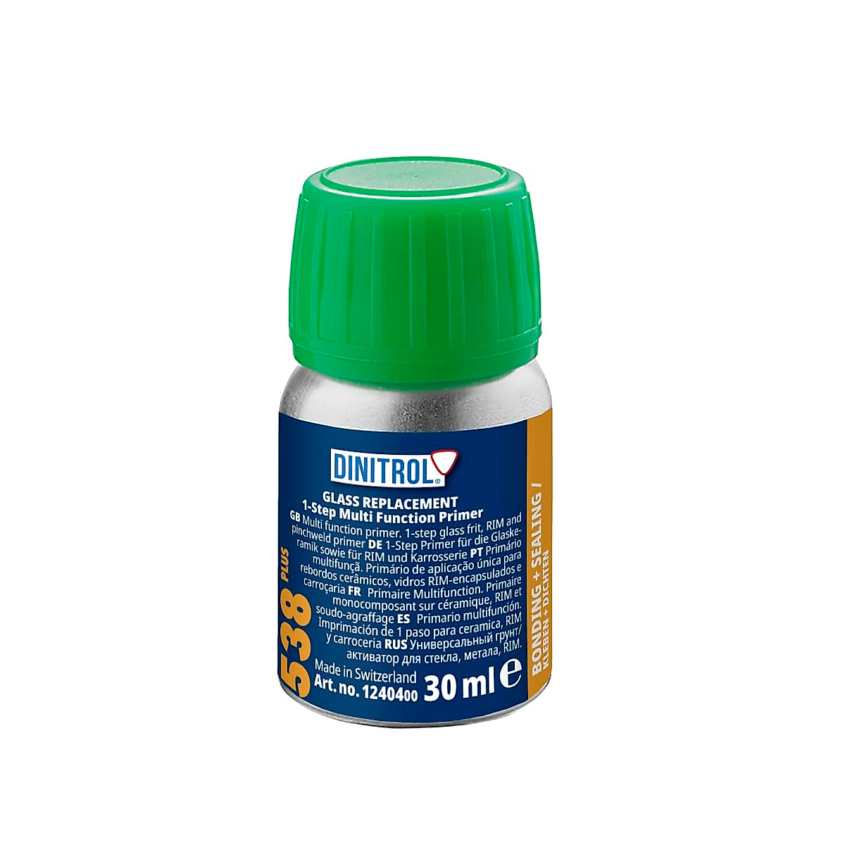 DINITROL 538 PLUS black 30ml Glass and Pinchweld Primer Bottle with Daubers