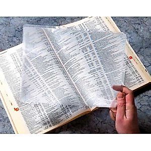 5 Pack of Opticlens Brand 7" x 10.25" Fresnel Lens - Magnifier, Reading Aid + Solar Oven + DIY Projection TV Projects