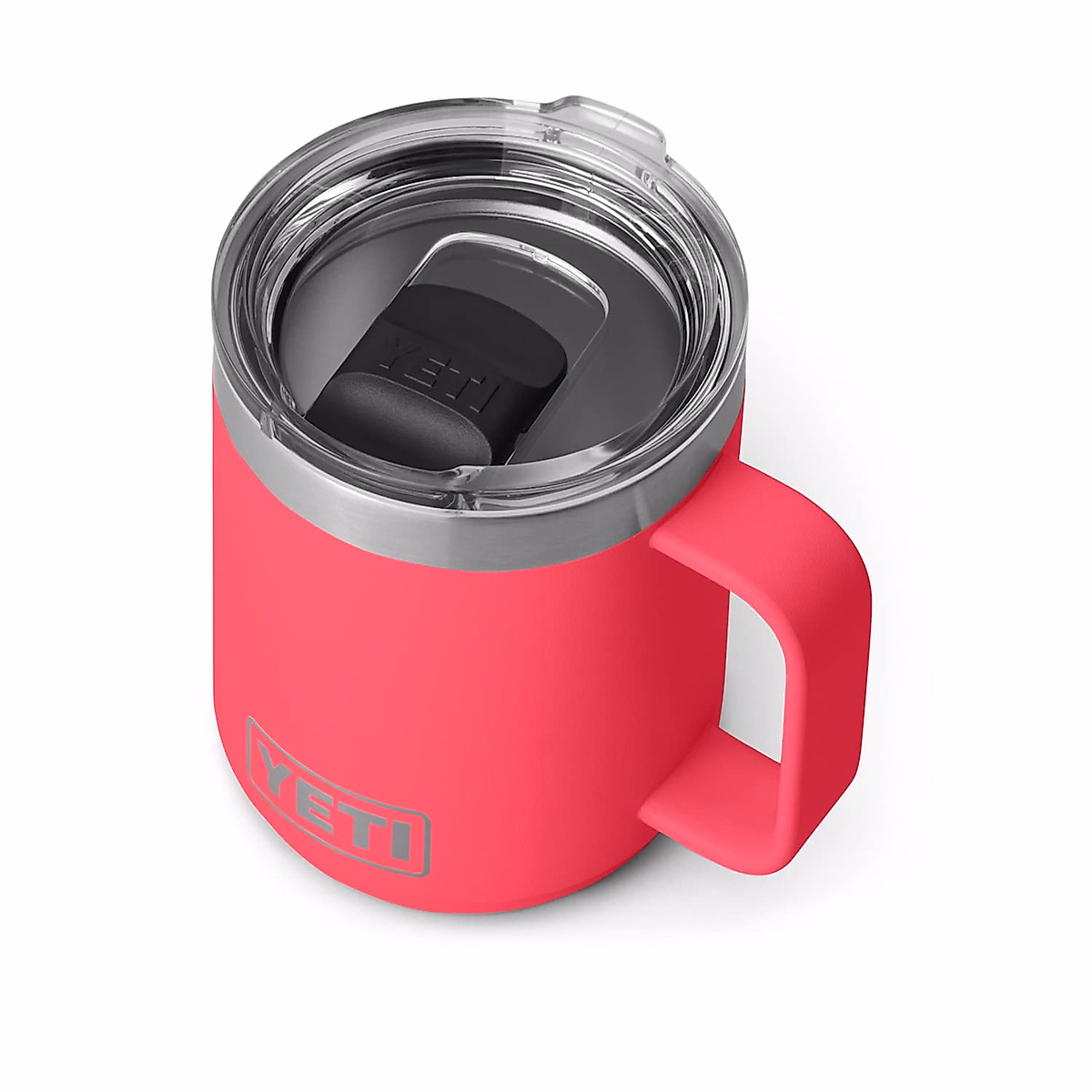 YETI Rambler 10 oz Stackable Mug, Vacuum Insulated, Stainless Steel with MagSlider Lid, Bimini Pink