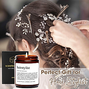 Hairstylist Gifts Idea, Hairdresser Gifts, Funny Hairstylist Candle for Women, Thank You Gifts for Hairstylist, Christmas Gifts Candle for Hairstylist, Hair Dresser, Sandalwood Rose Scented