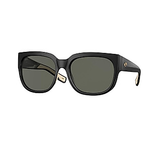 Costa Woman Sunglasses Shiny Usa White Frame, Gray Lenses, 58MM