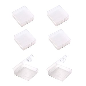 WAYLLSHINE (Pack of 6 9V Battery Storage Case, 9 Volt Battery Storage Box, 9 Volt Battery Storage Organizer for 2 x 9V Battery Container