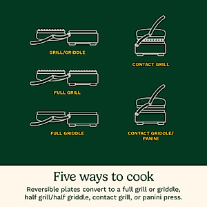 Panini Press by Cuisinart, Stainless Steel Griddler, Sandwich Maker & More, 5-IN-1, GR-4NP1