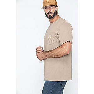 CarharttMenLoose Fit Heavyweight Short-Sleeve Pocket T-ShirtDesertLarge