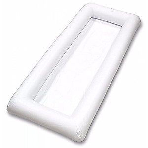 2 Packs Inflatable Pool Table Serving Bar - Large Buffet Tray Server with Drain Plug - Keep Your Salads & Beverages Ice Cold - for Parties Indoor & Outdoor Use