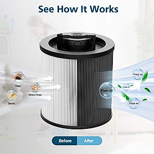 DXVC6910 Cartridge Filter Replacement for DEWALT Wet/Dry Vac Vacuum Cleaner 6-16 Gallon Filter Compatible with DeWalt DXV06P DXV09P DXV10P DXV10PL DXV10SA DXV12P DXV14P DXV16P 2 Pack