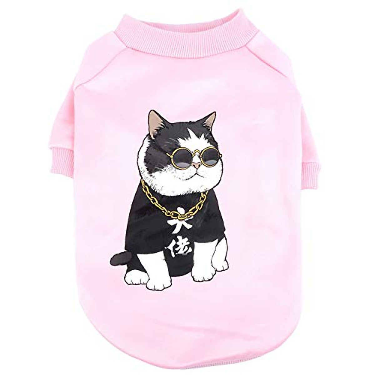 Zunea Pet Dog Cat Winter Coat for Small Dogs Puppy Jacket Clothes Soft Warm Cotton Padded Pullover Sweater Chihuahua Sweatshirt Yorkshire Clothing Apparel Pink XXL