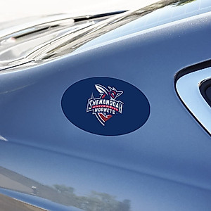 Shenandoah University Primary Logo Automotive Car Refrigerator Locker Vinyl Euro Oval Magnet