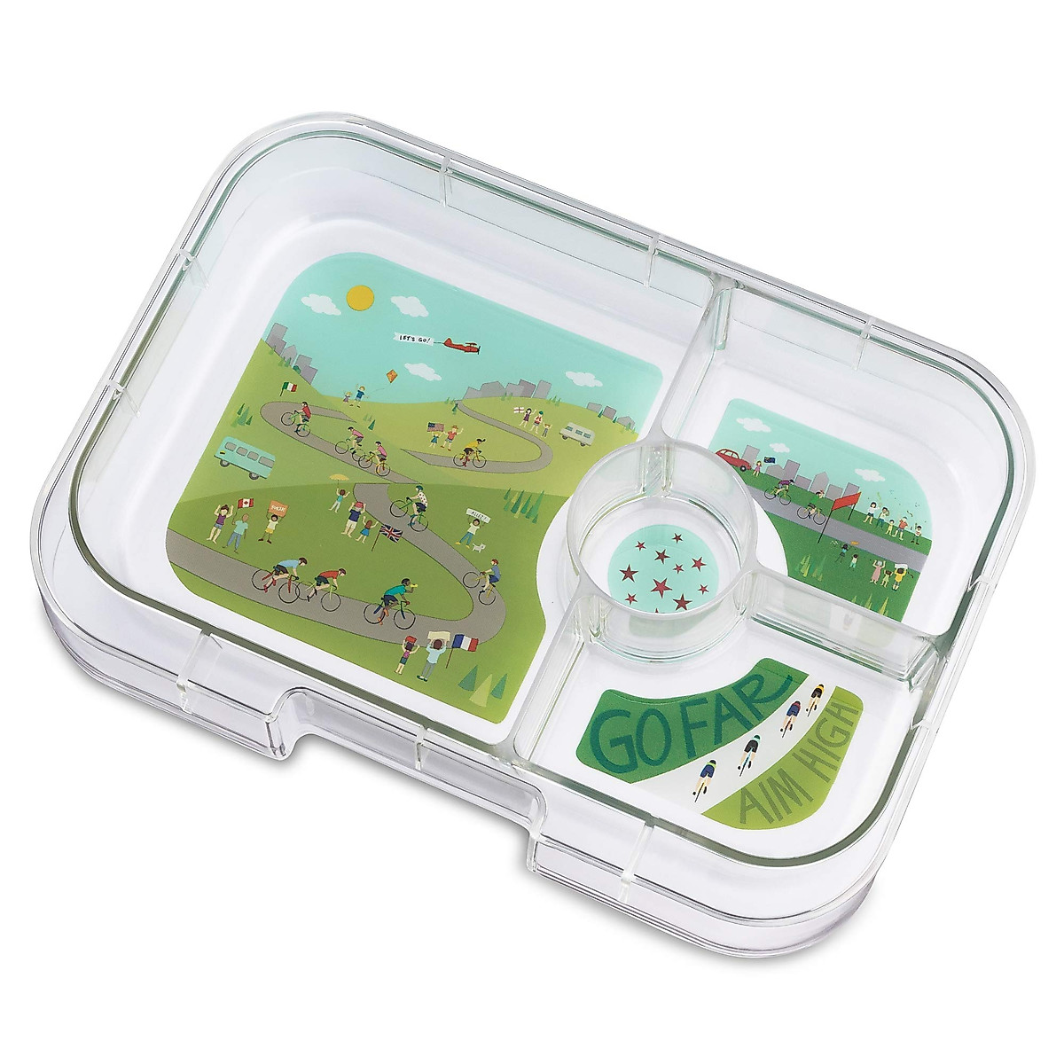 Yumbox Panino Leakproof Bento Lunch Box Container for Kids & Adults (Go Green Panino)