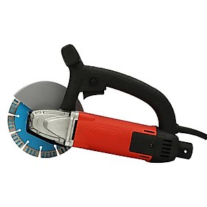 Electric Concrete Saw 6.3in 3000W Circular Saw Cutter with 2.05 inch Max Cutting Depth, Concrete Grooving Cutting Machine Includes Water Line & Blade, Slotting Machine for Stone, Brick