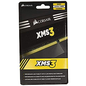 Corsair XMS3 8 GB (2 x 4GB) 1333 MHz PC3-10666 240-Pin DDR3 Memory Kit 1.5V