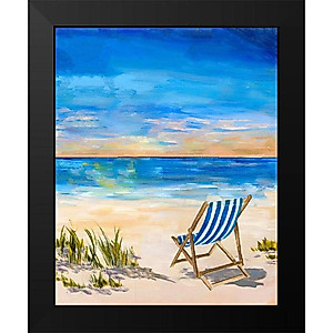 ArtDirect - DeRice, Julie 15x18 Black Modern Framed Art Print Titled: Sling Back Summer II