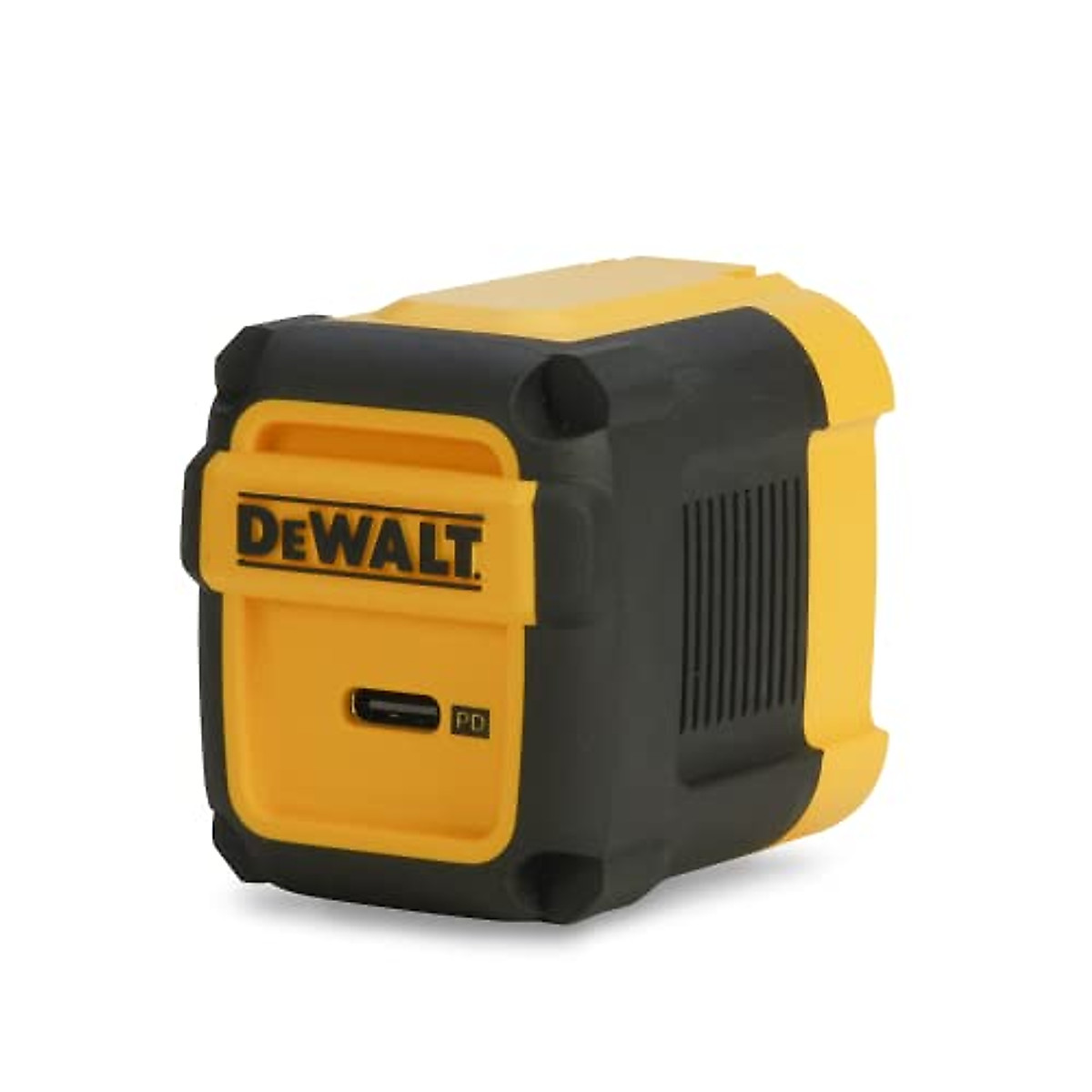 DEWALT 30W PD USB Wall Charger — Worksite USB-C Charger — Android and Apple Compatible Fast Charger — Foldable Plug — Type C Charger Compatible with iPhone 14 13 12 Pro Max iPad Pro