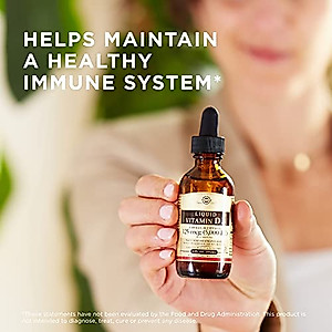 Solgar Liquid Vitamin D3 125 mcg (5,000 IU) - 2 fl oz, Pack of 2 - Natural Orange Flavor - Helps Maintain Healthy Bones & Teeth - Immune System Support - Gluten & Dairy Free - 118 Total Servings