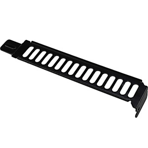 Akasa Steel Vented PCI Slot Cover Bracket | Full Profile Expansion Slot Cover Plate | PC Blanking Plate | Included Screws | 2 pack | Black | AK-MX302